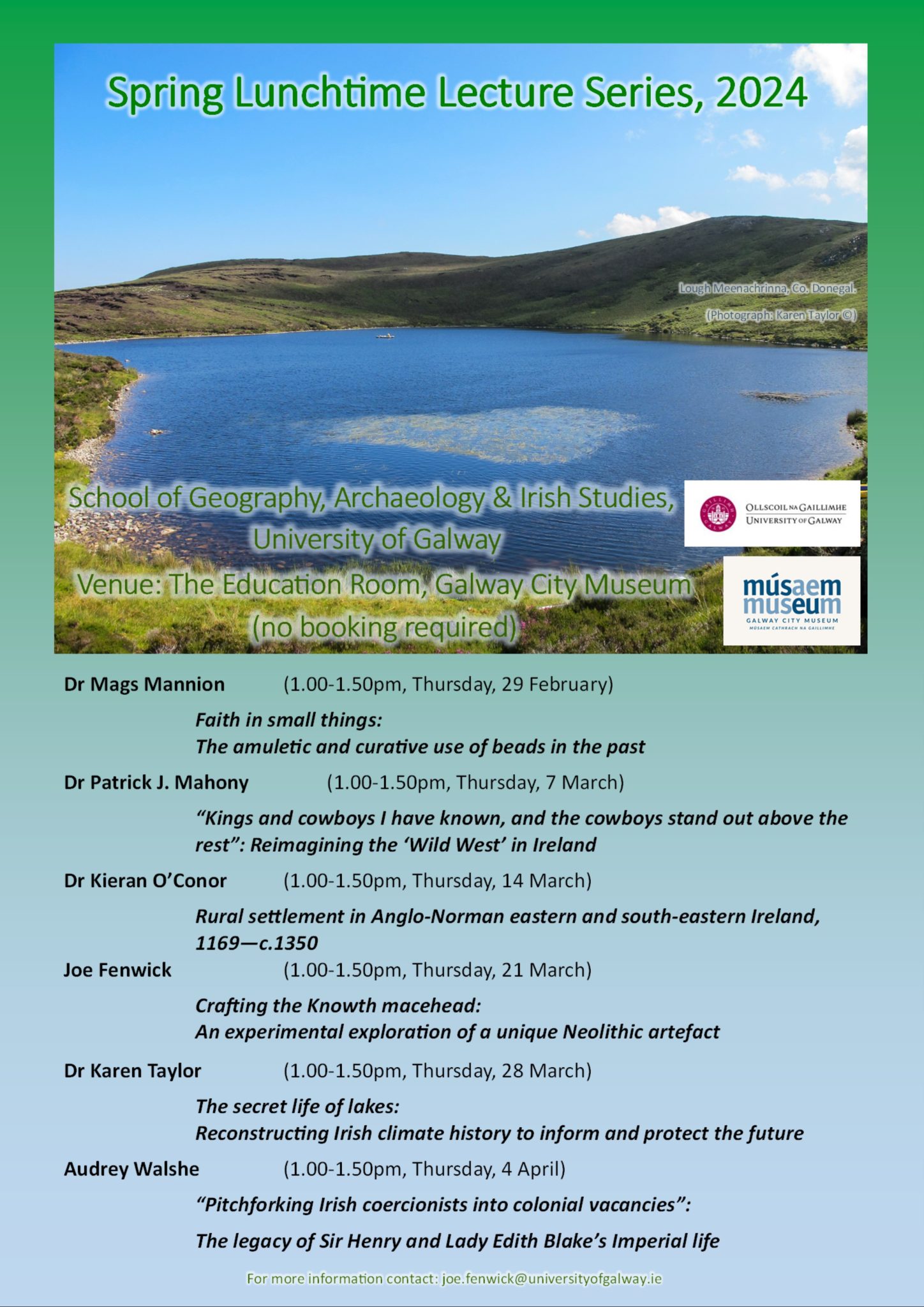 Spring Lunchtime Lecture Series - Dr Mags Mannion • Galway City Museum